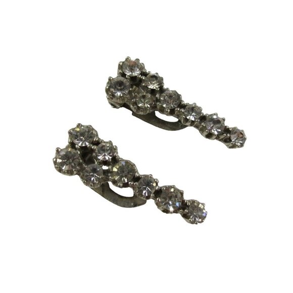 Vintage | Jewelry | Vintage 3s 40s Crystal Rhinestone Dress Clips Set ...